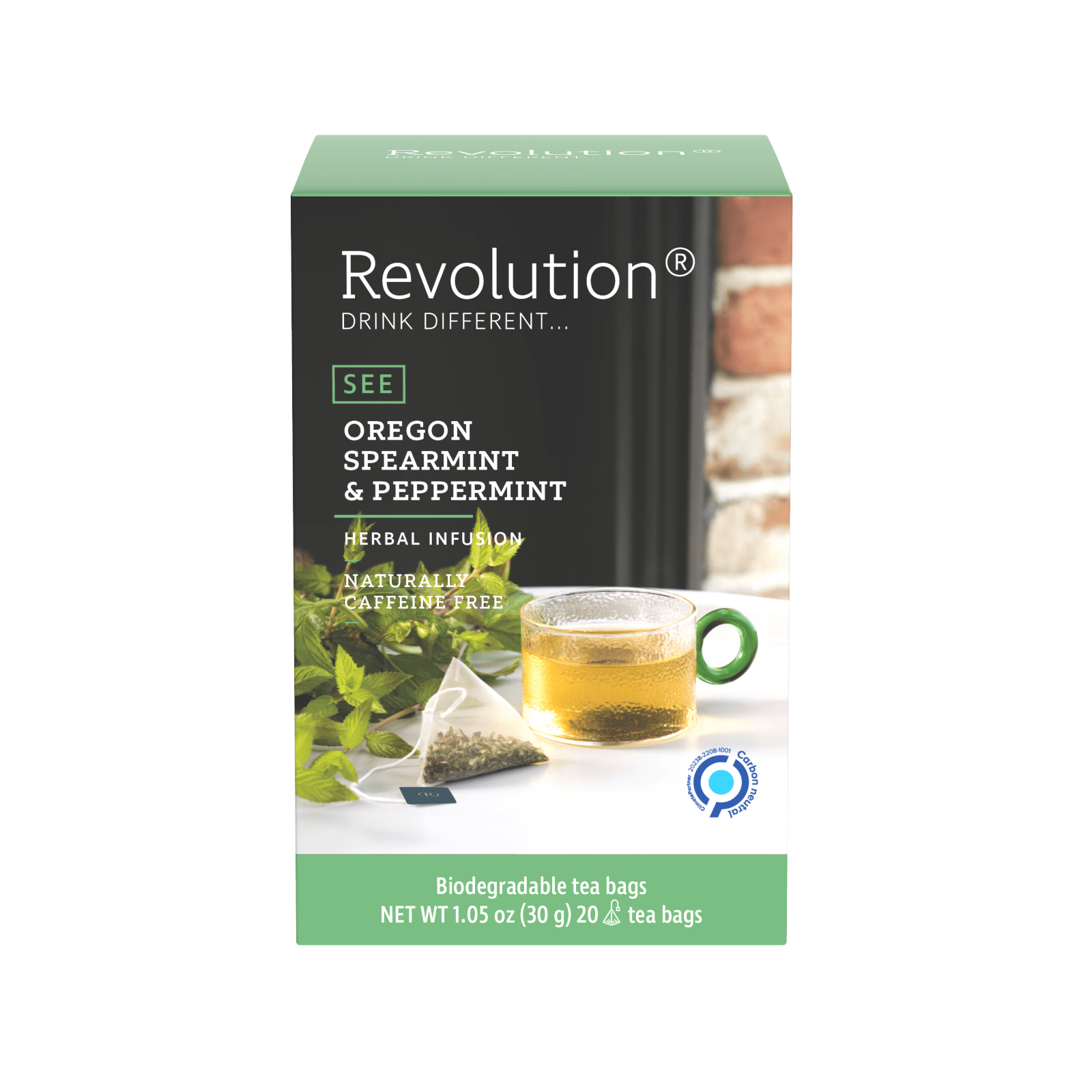 SEE Oregon Spearmint & Peppermint 20 Count – Revolution Tea
