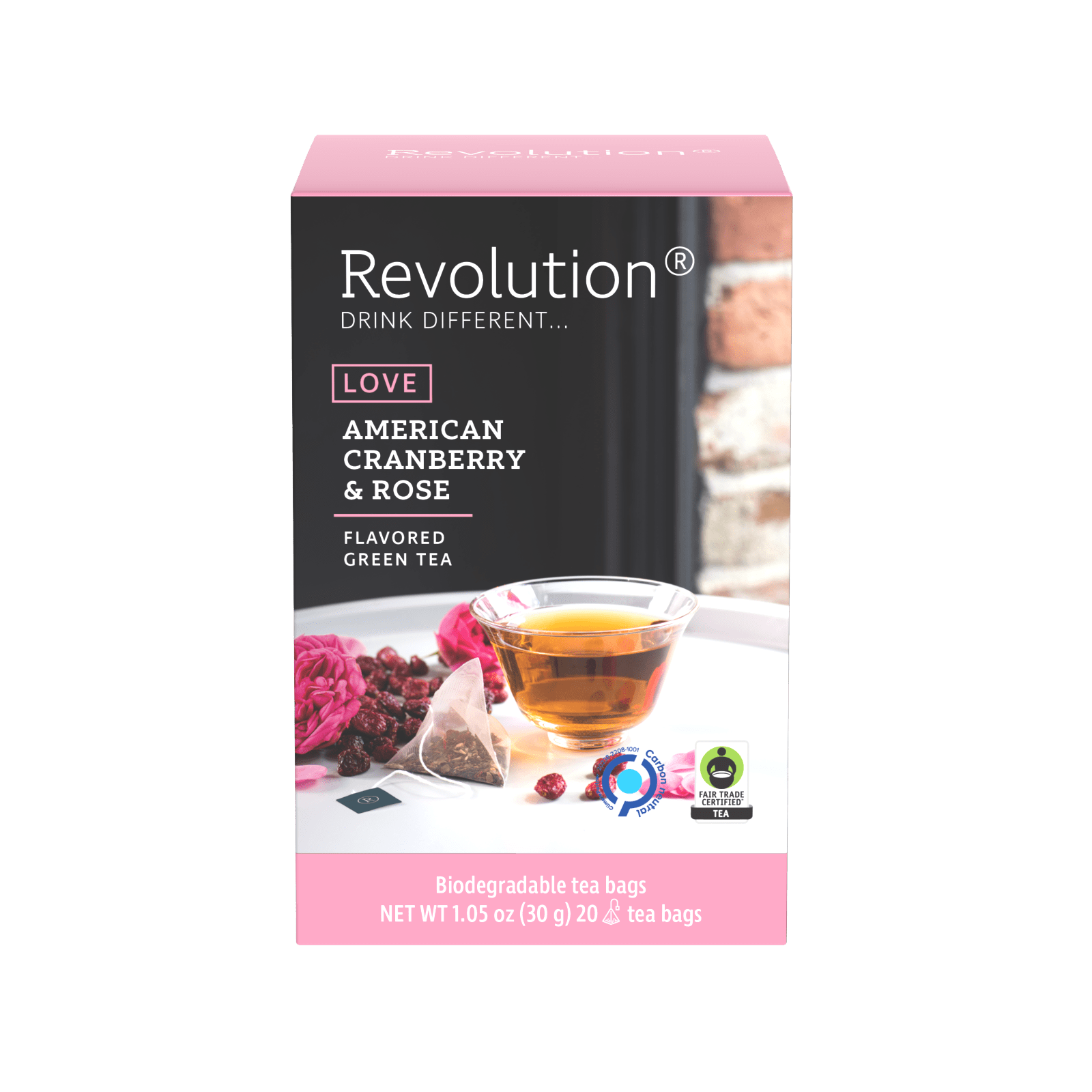LOVE American Cranberry & Rose 20 Count – Revolution Tea